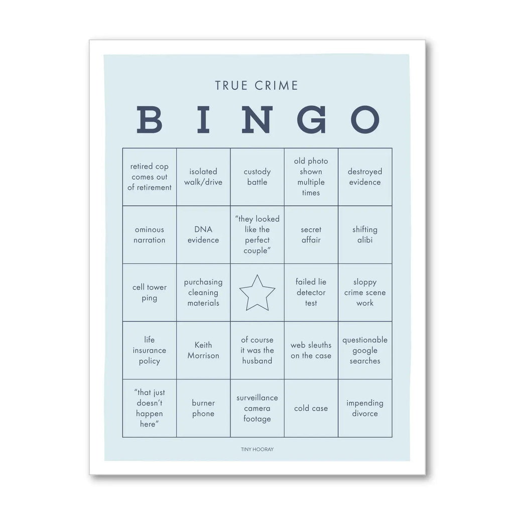 True Crime Bingo Game – Penny Post, Alexandria VA