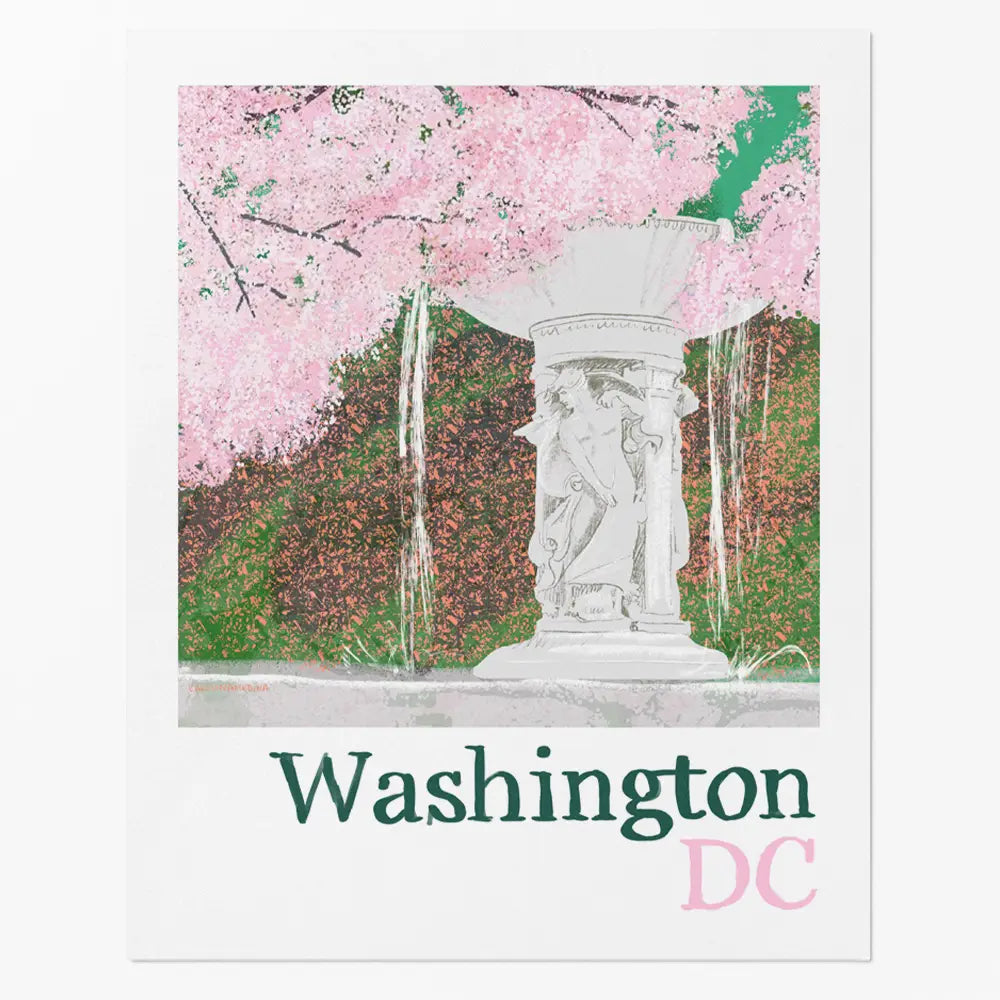 Dupont Circle Cherry Blossoms Postcard – Penny Post, Alexandria VA