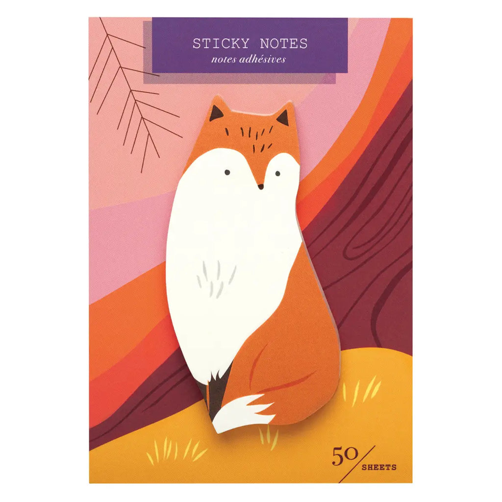 Fox Die Cut Sticky Notes – Penny Post, Alexandria VA