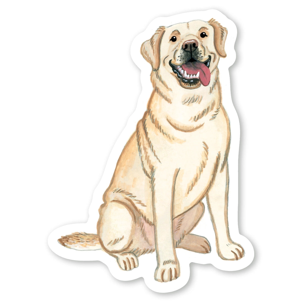 Yellow Lab Sticker – Penny Post, Alexandria VA