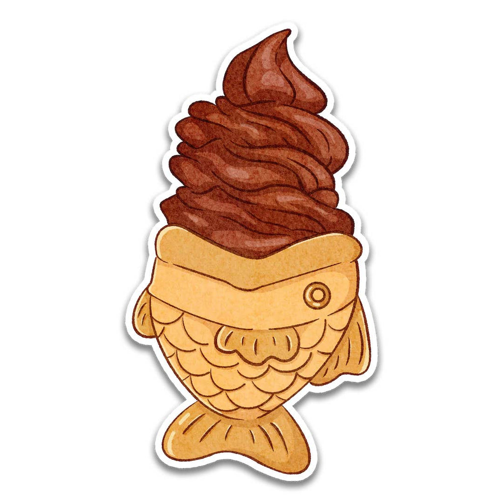 Chocolate Taiyaki Sticker – Penny Post, Alexandria VA