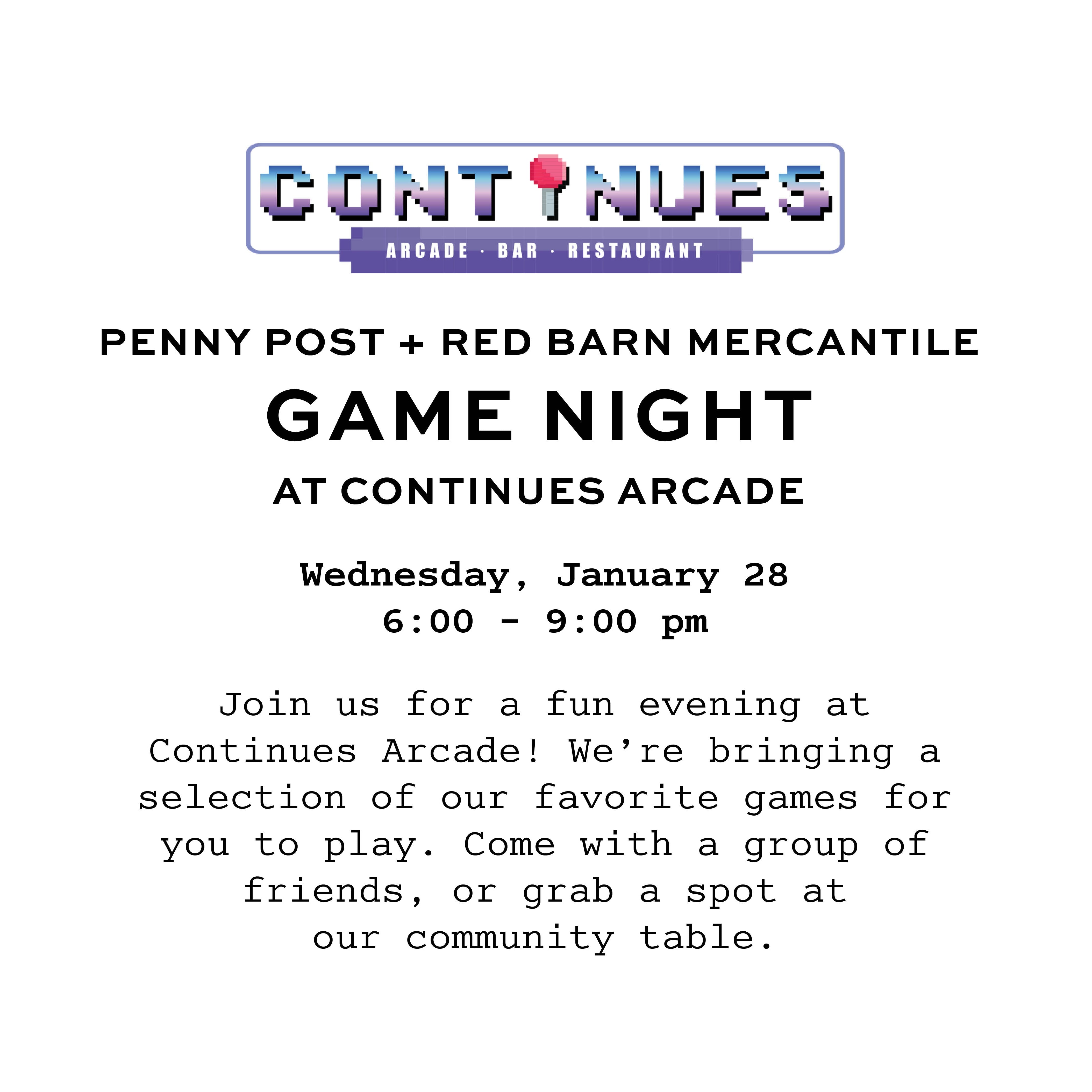 Tickets for Game Night at Continues Arcade – Penny Post, Alexandria VA
