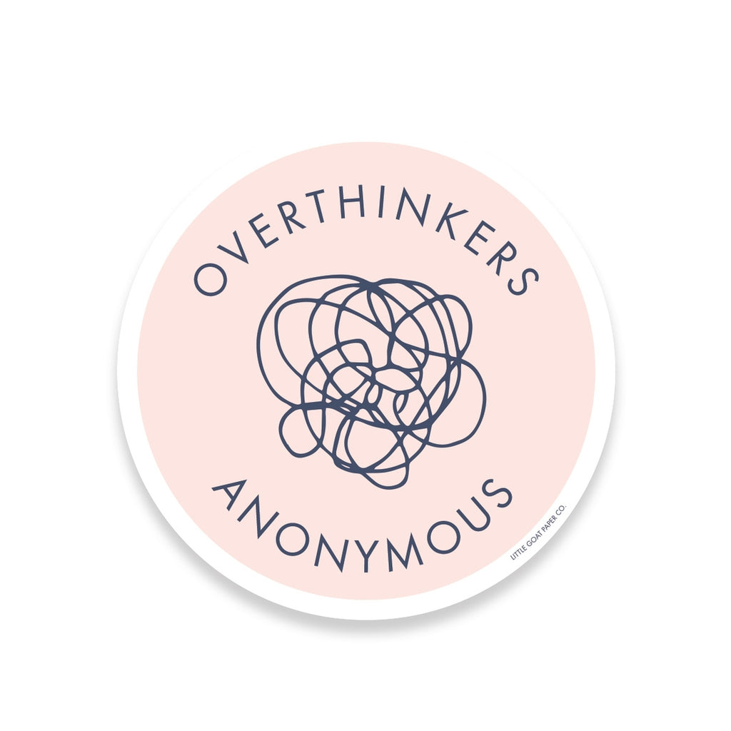 Overthinkers Anonymous Sticker – Penny Post, Alexandria VA